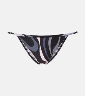 Emilio Pucci Marmo Bikini Bottoms - Black