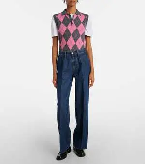 FRAME High-rise Wide-leg Jeans