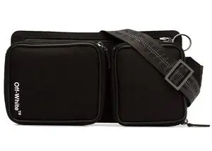 Off-White Cordura Logo Belt Bag - Black