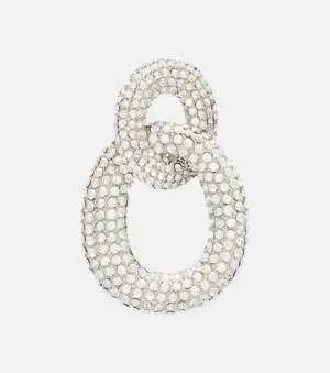 SELF-PORTRAIT Crystal-embellished Drop Earrings