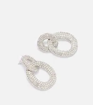 SELF-PORTRAIT Crystal-embellished Drop Earrings