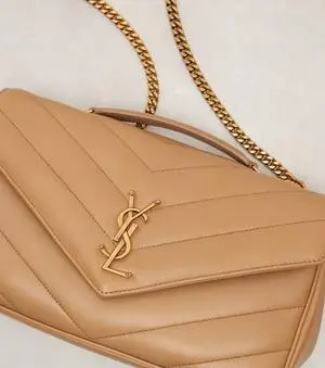 Saint Laurent Loulou Medium Leather Shoulder Bag