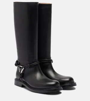 Bottega Veneta James Knee-high Leather Boots - Black