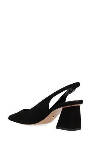 Pelle Moda Florin Pointed Toe Slingback Pumps - Black