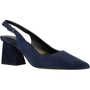 Pelle Moda Florin Pointed Toe Slingback Pumps - Midnight