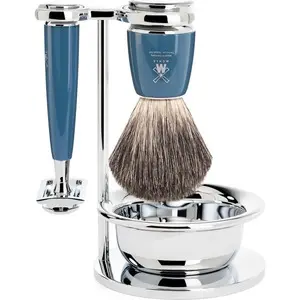 MUHLE Rytmo 4-piece Shaving Set - Petrol Blue