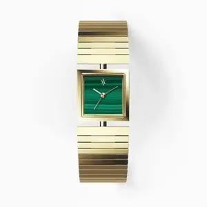 VANNA Linea Gemstone Watch - Green Malachite