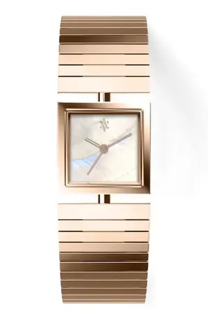 VANNA Linea Gemstone Watch White Pearl-rose Gold
