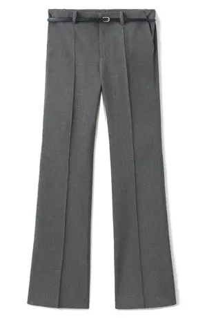 Mango Selection Belted Straight-leg Trousers