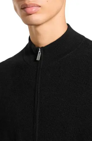 Theory Cyr Cashmere Zip Cardigan - Black