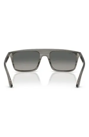Ray-ban 57mm Gradient Square Sunglasses