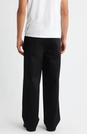 KROST Cotton Wide-leg Pleated Pants