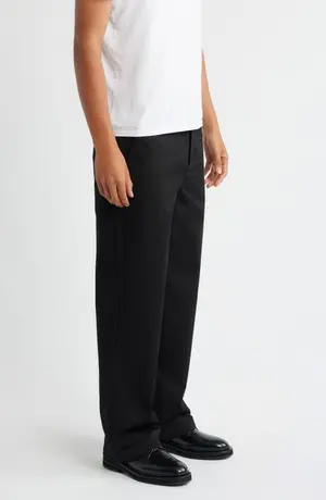 KROST Cotton Wide-leg Pleated Pants