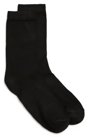 Nordstrom Crew Socks - Black