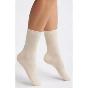 Nordstrom Crew Socks - Taupe Heather