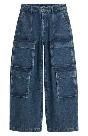 Desigual Wide Leg Cargo Jeans