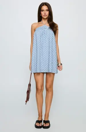 Princess Polly Striped Halter Mini Dress