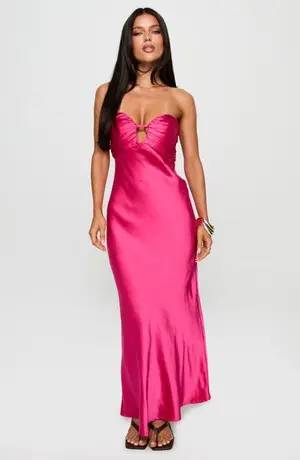 Princess Polly Cyprian Strapless Satin Gown