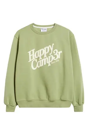 HAPPY CAMP3R Cotton Blend Logo Sweatshirt