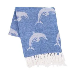 C&F HOME Dolphin Throw Blanket - Blue