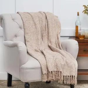 C&F HOME Cozy Throw Blanket Collection - Beige