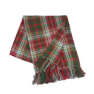 C&F HOME Plaid Throws - Green/red