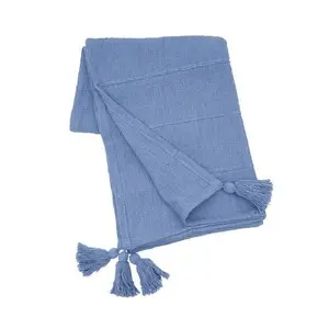 CAROL & FRANK Constance Throw Blanket Collection - Blue