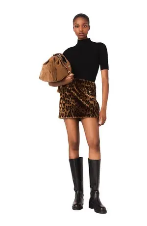 Maje Animal Print Skirts