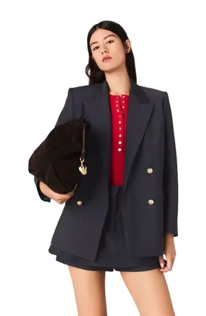 Maje Double Breasted Blazers For Women