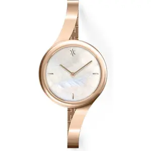 VANNA Claire Gemstone Bangle Watch White Pearl-rose Gold