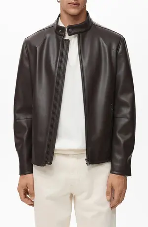 Men's Faux Leather Jackets