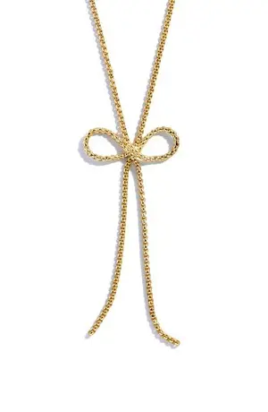 Baublebar Gigi Bow Necklace - Gold
