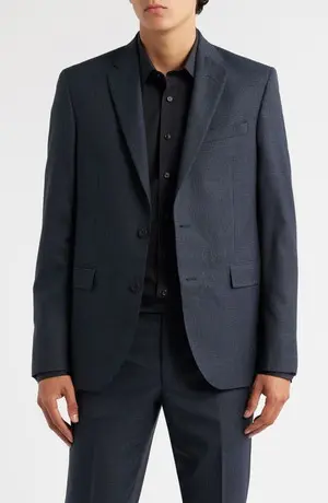 ALLSAINTS Ross Slim Fit Solid Wool Suit