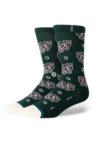 Stance Brocade Crew Socks - Pine