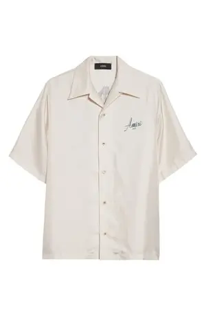 Amiri Hotel Silk Bowling Shirt