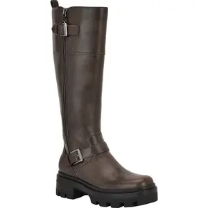 Guess Lynnie Knee High Boots - Dark Brown
