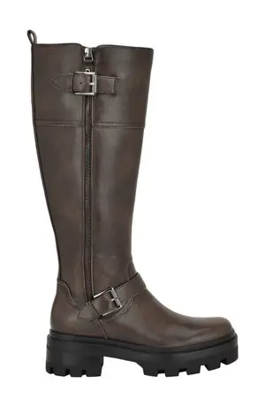Guess Lynnie Knee High Boots - Dark Brown