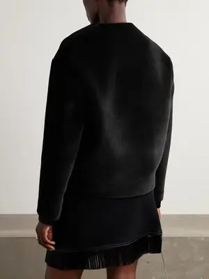 JIL SANDER Layered Velvet And Satin Blouse