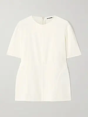 Jil Sander Cut Out Blouses
