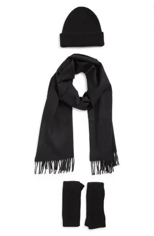 Johnstons Of Elgin Cashmere Set - Black