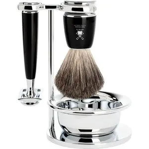 MUHLE MÜHLE Rytmo 4-Piece Pure Badger & Safety Razor Shaving Set Black