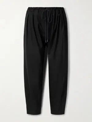 Maria Mcmanus Pleated Wool-blend Tapered Pants