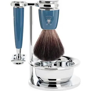 MUHLE Rytmo Petrol 4-piece Shaving Set - Petrol Blue