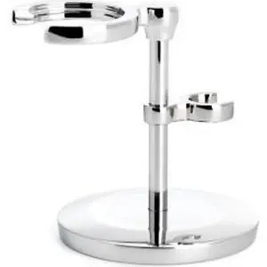 MUHLE Traditional Series Safety Razor & Shaving Brush Stand - Chrome
