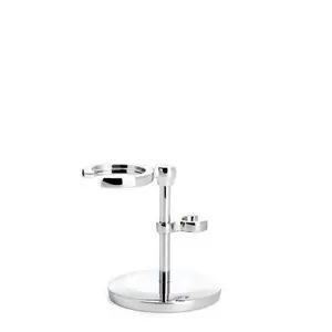 MUHLE Traditional Series Safety Razor & Shaving Brush Stand - Chrome