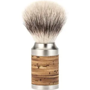 MUHLE Rocca Stainless Steel & Silvertip Fiber Shaving Brush - Birch Bark