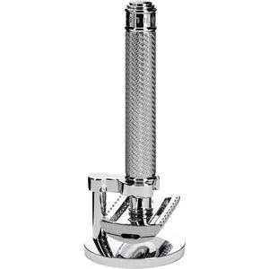 MUHLE Traditional Metal 2-piece Shaving Set R41 Safety Razor & Stand - Chrome