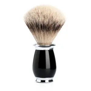 MUHLE Purist Silvertip Badger Shaving Brush - Black