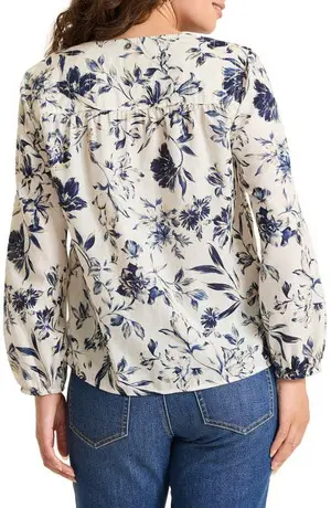 Tommy Bahama Flora Flourish Split Neck Top