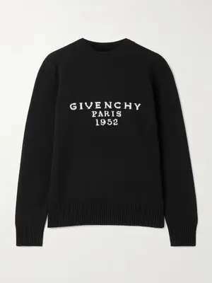 Givenchy Intarsia Wool And Cashmere-blend Sweater